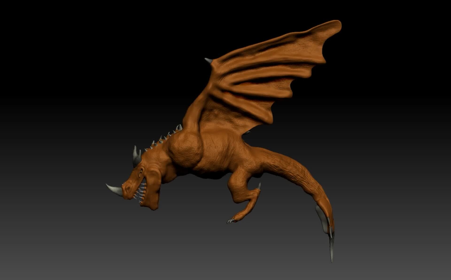 ArtStation - "Atticus" Dragon model