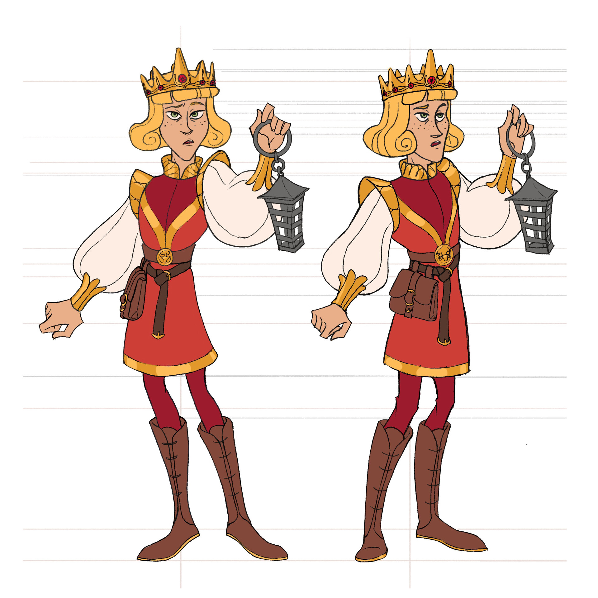 Viola Insolia - Young King Malak - Character Design