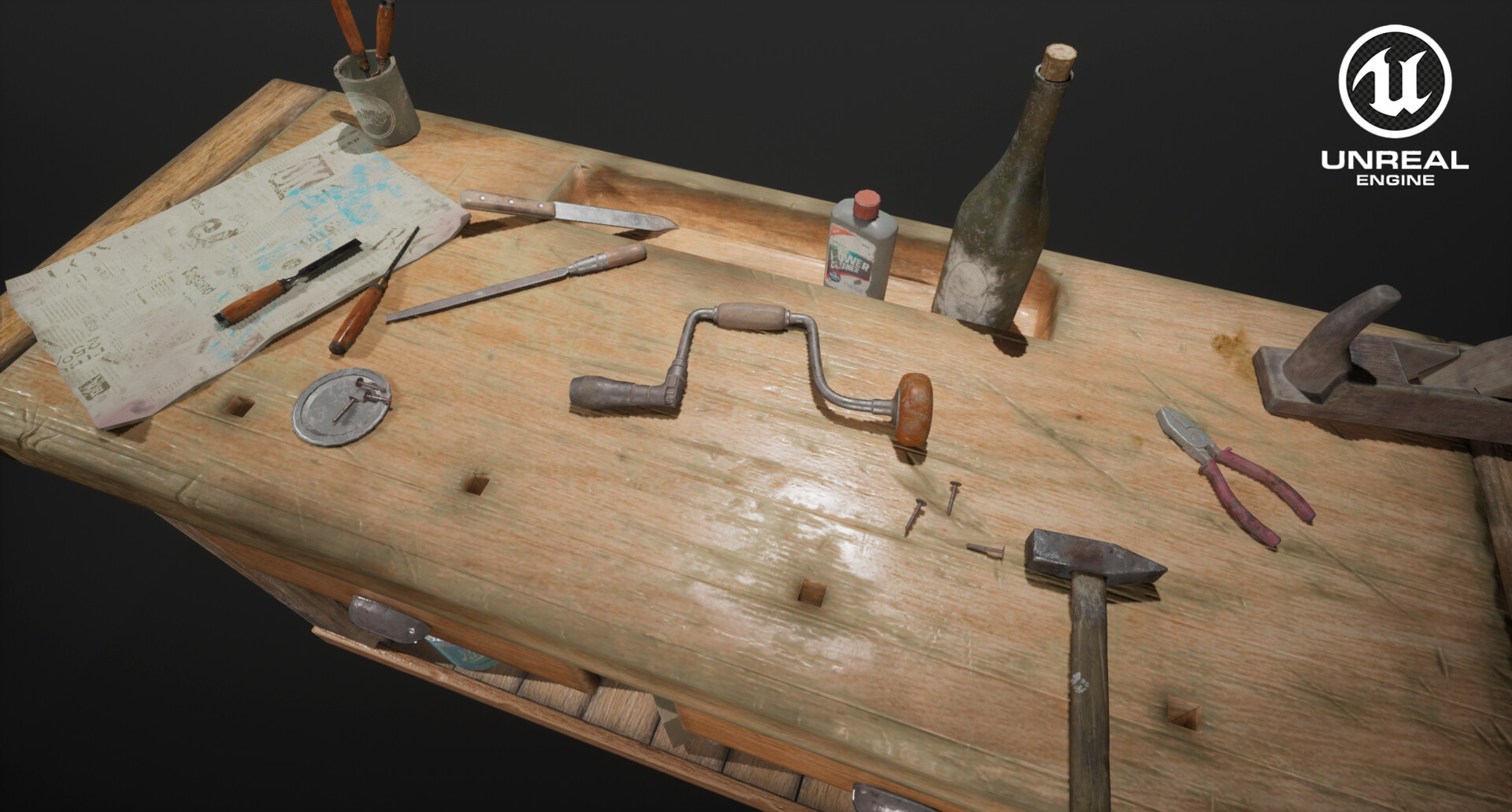 ArtStation - Workbench scene