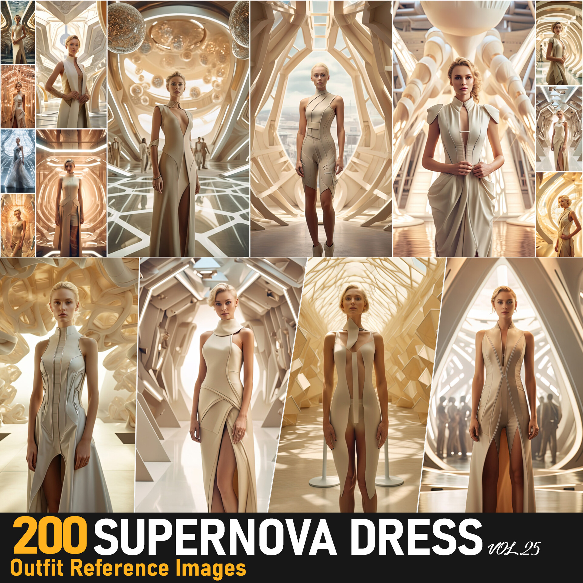 ArtStation - Supernova Dress VOL.25|4K Reference Images