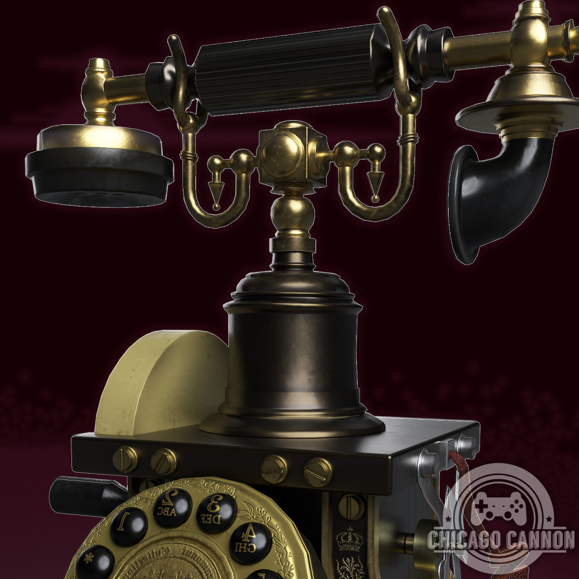 ArtStation - 1892 Rotary Phone - Hero Prop