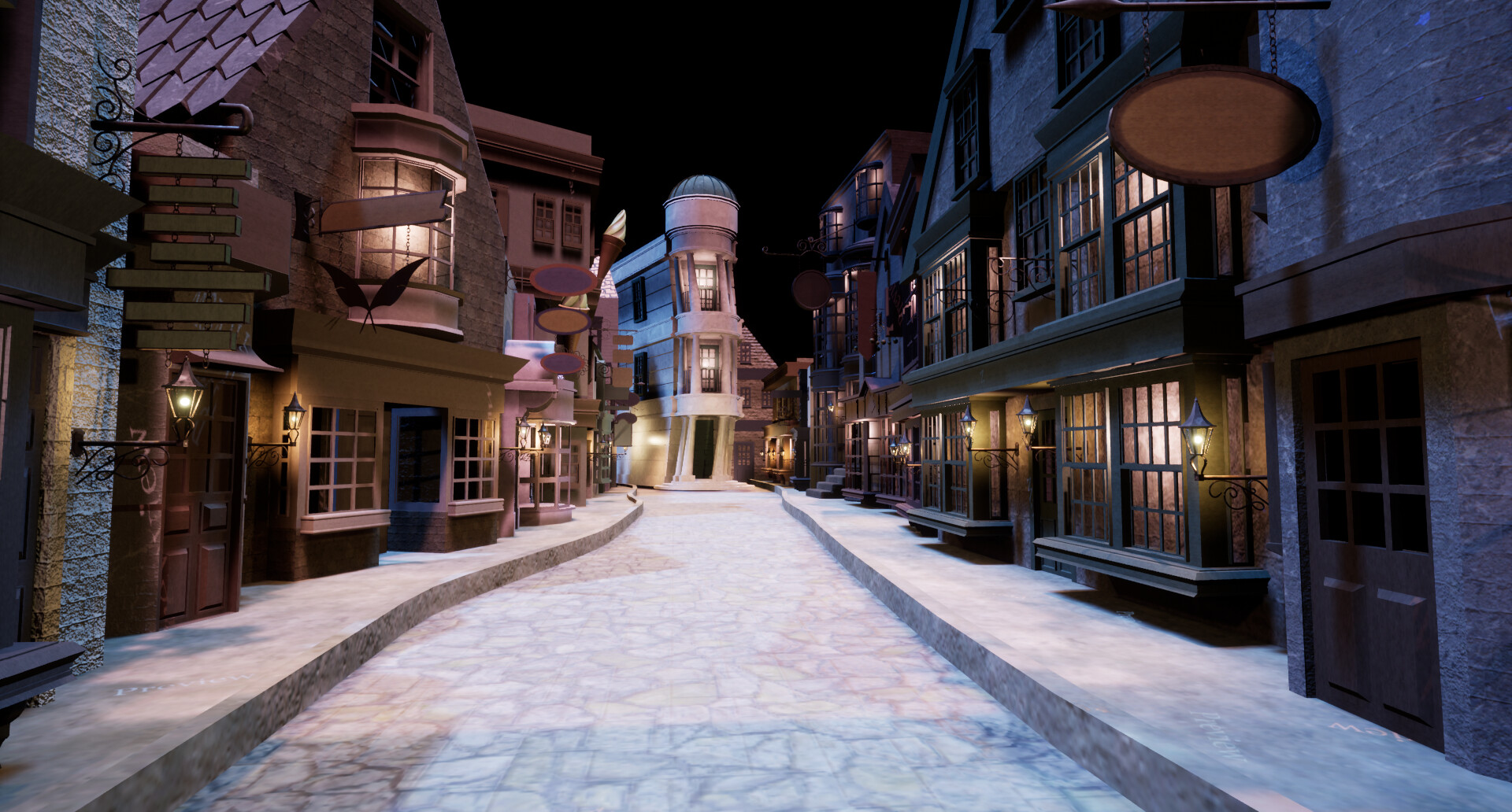ArtStation - Diagon Alley (WIP)