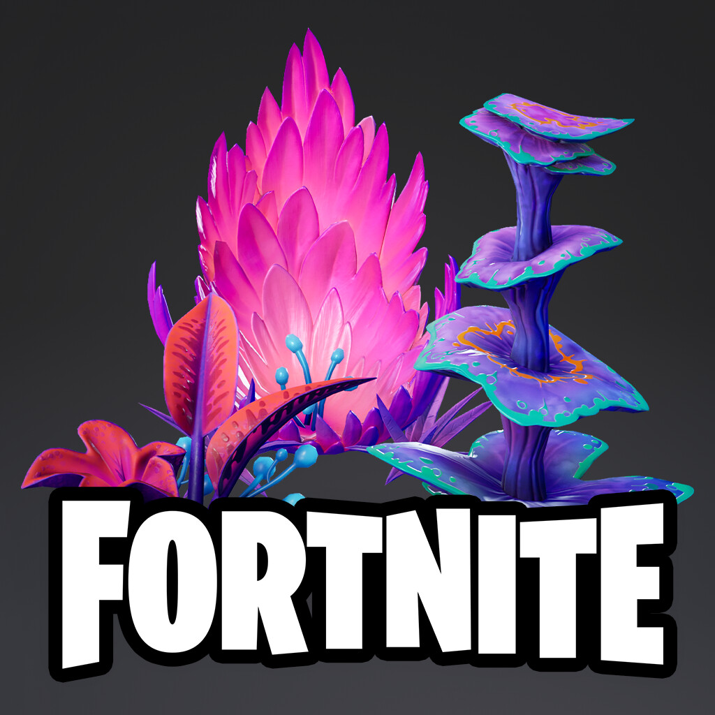 ArtStation - Fortnite - Alien Biome Flora