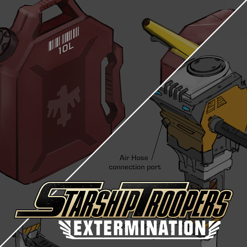 ArtStation - Starship Troopers: Extermination - Garage Props