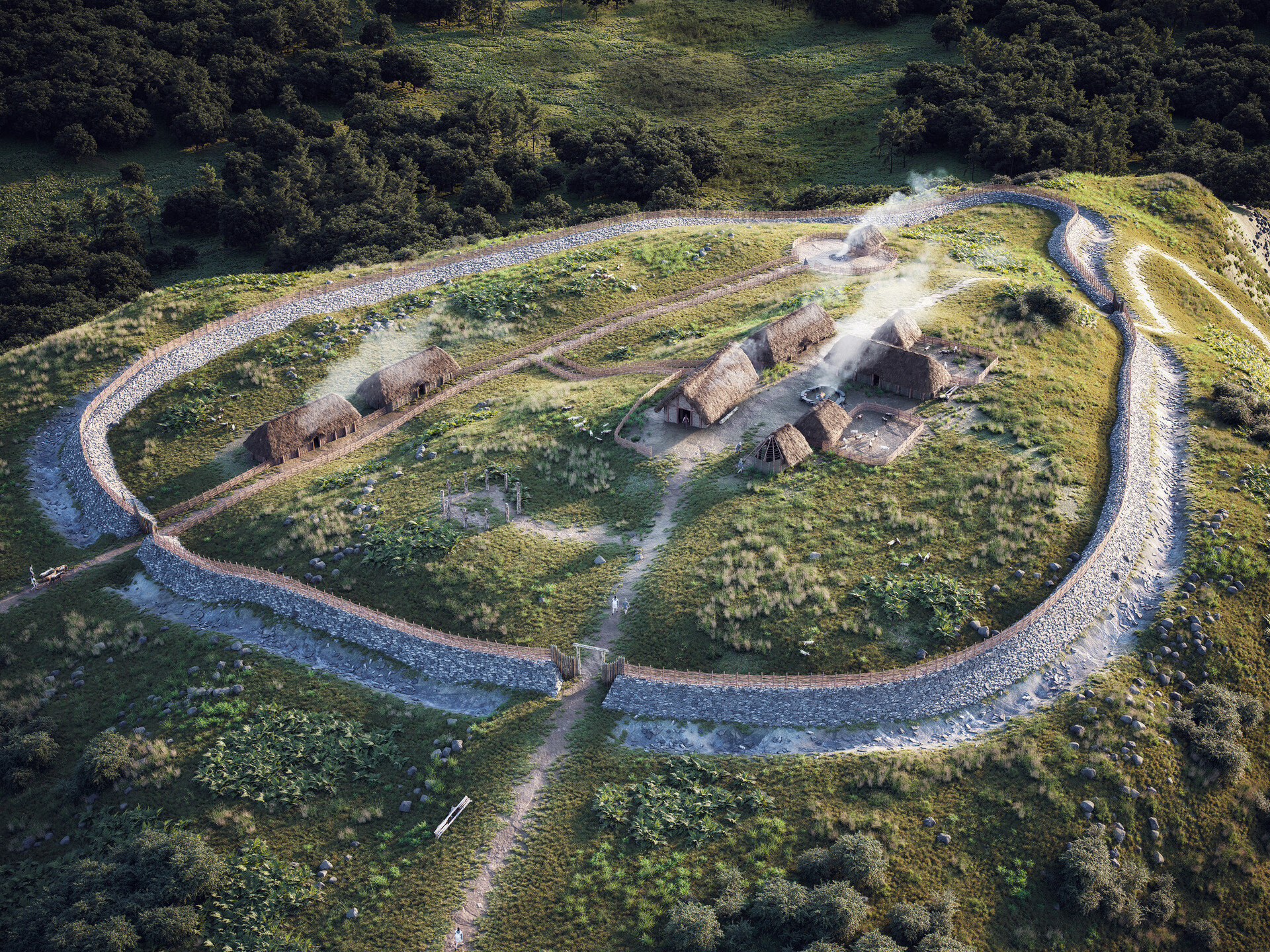 ArtStation - Neolithic Settlement 3D Reconstruction