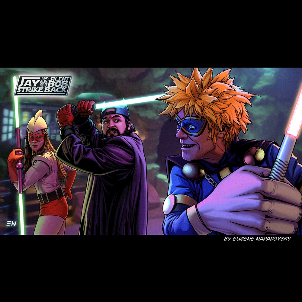 ArtStation - Jay and Silent Bob Strike Back (2001) Bluntman & Chronic