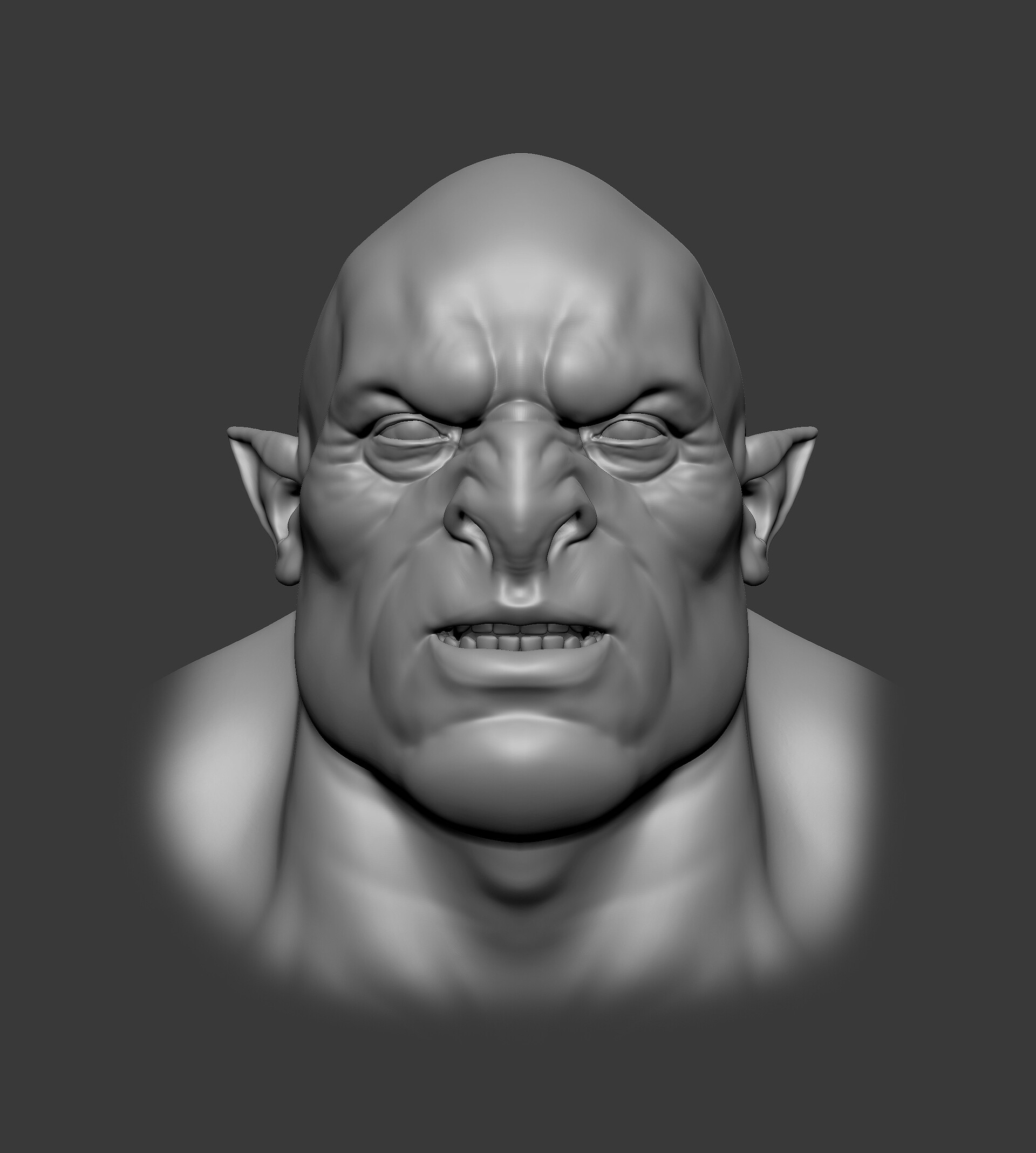ArtStation - Base male anatomy orc