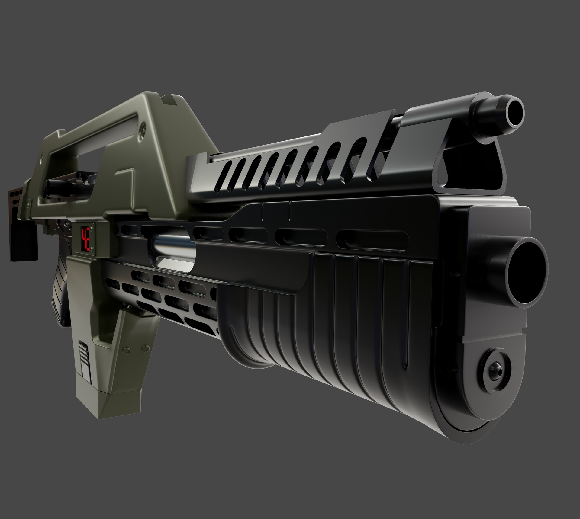 ArtStation - M41 Alien weapon