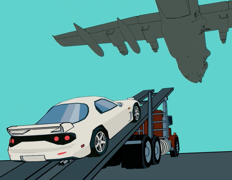 ArtStation - Vehicle Animation - Police Chase