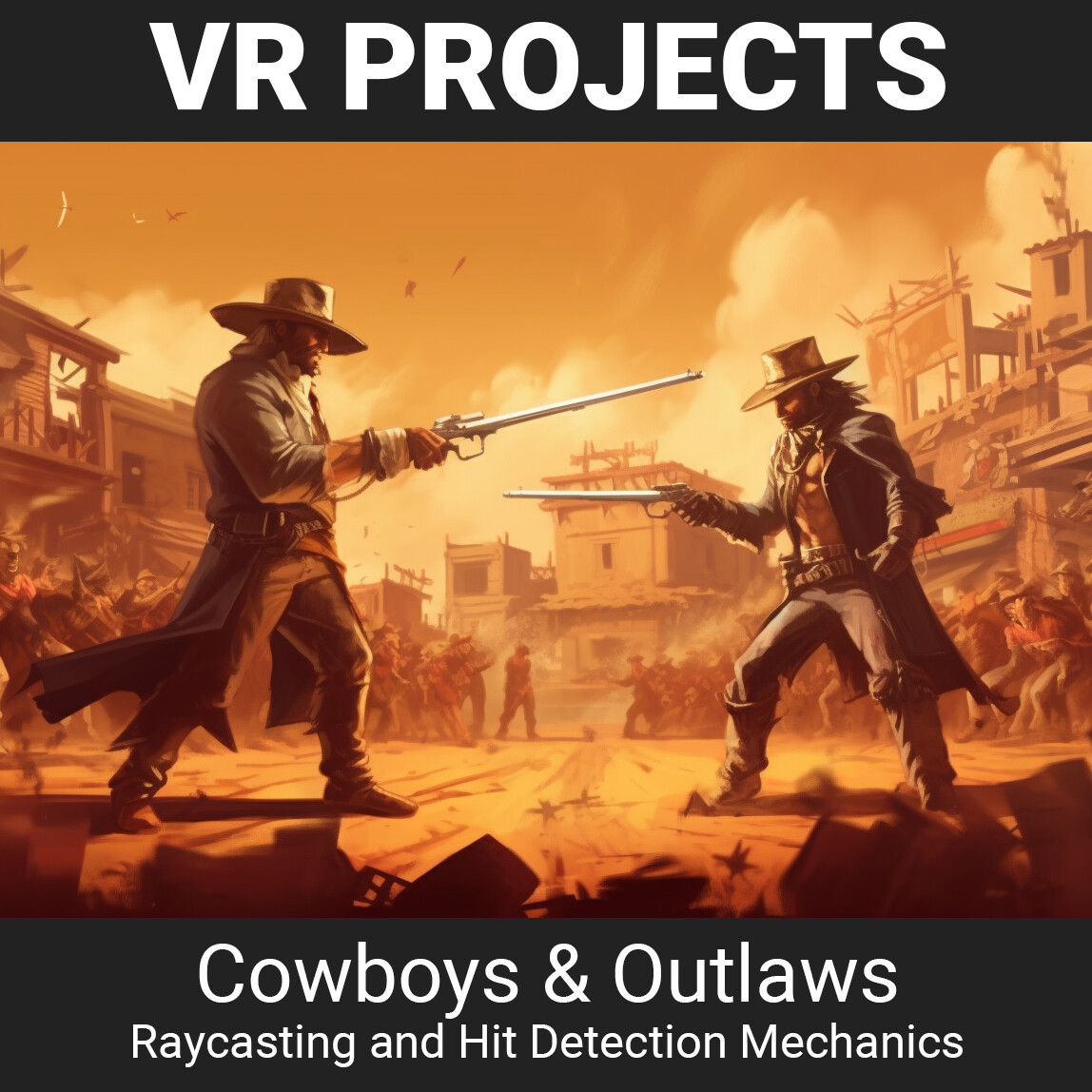 ArtStation - VR PROJECTS | Cowboys & Outlaws | Raycasting and Hit ...
