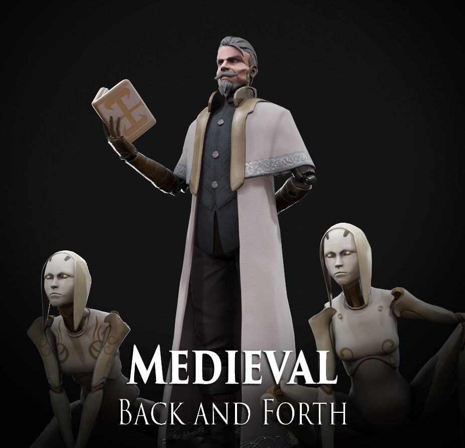 ArtStation - Holy Father. Medieval: back and forth. [Real-time]