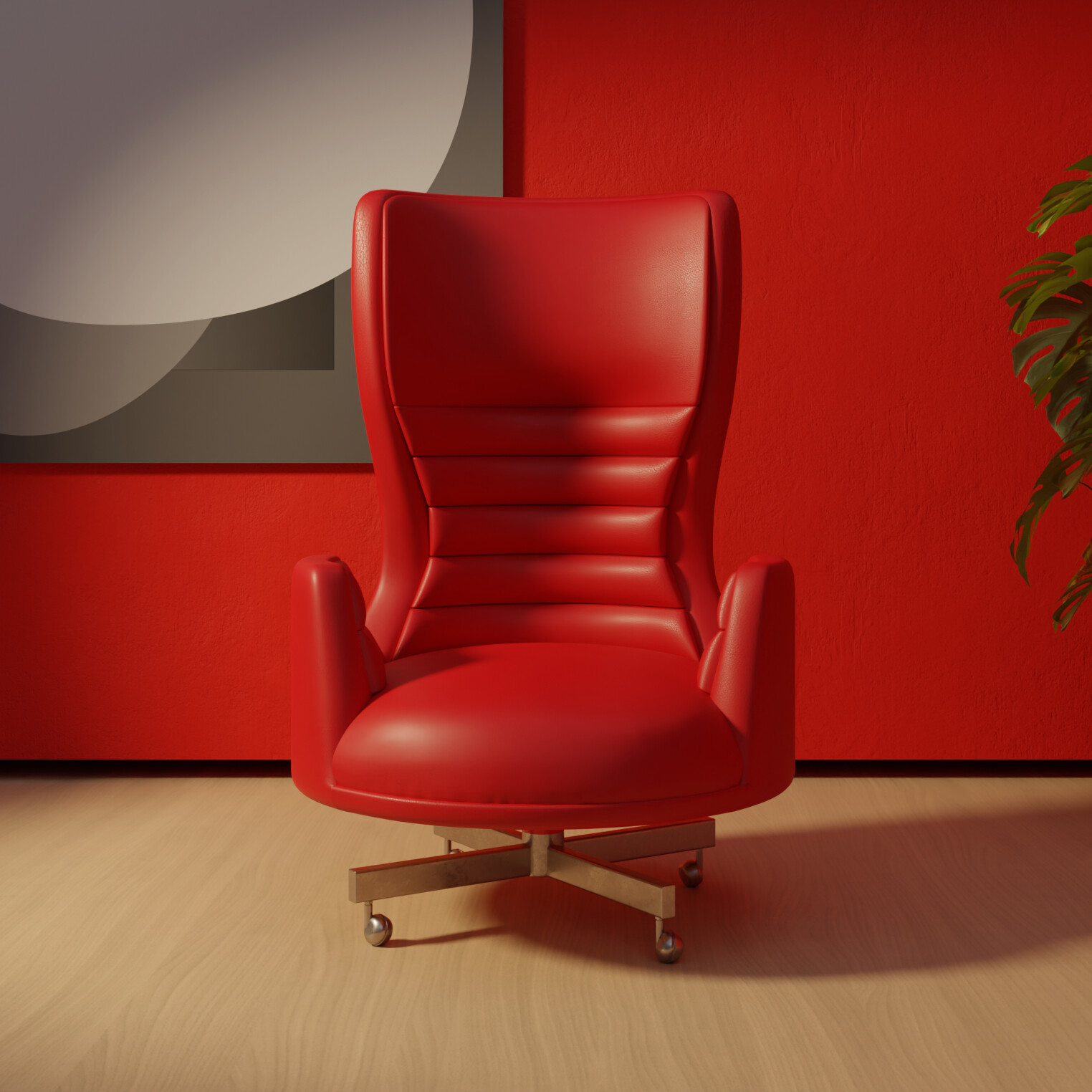 ArtStation - Armchair from Hotel Thermal, designed by Machonin