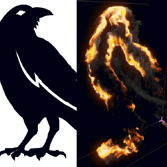 ArtStation - Logo simulation in EmberGen