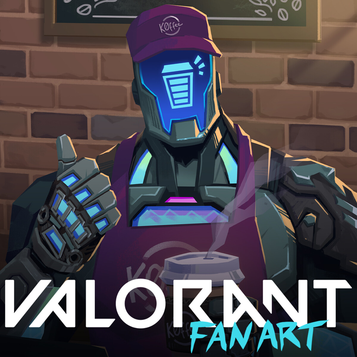 ArtStation - KAY/0 Card - Valorant Fan Art