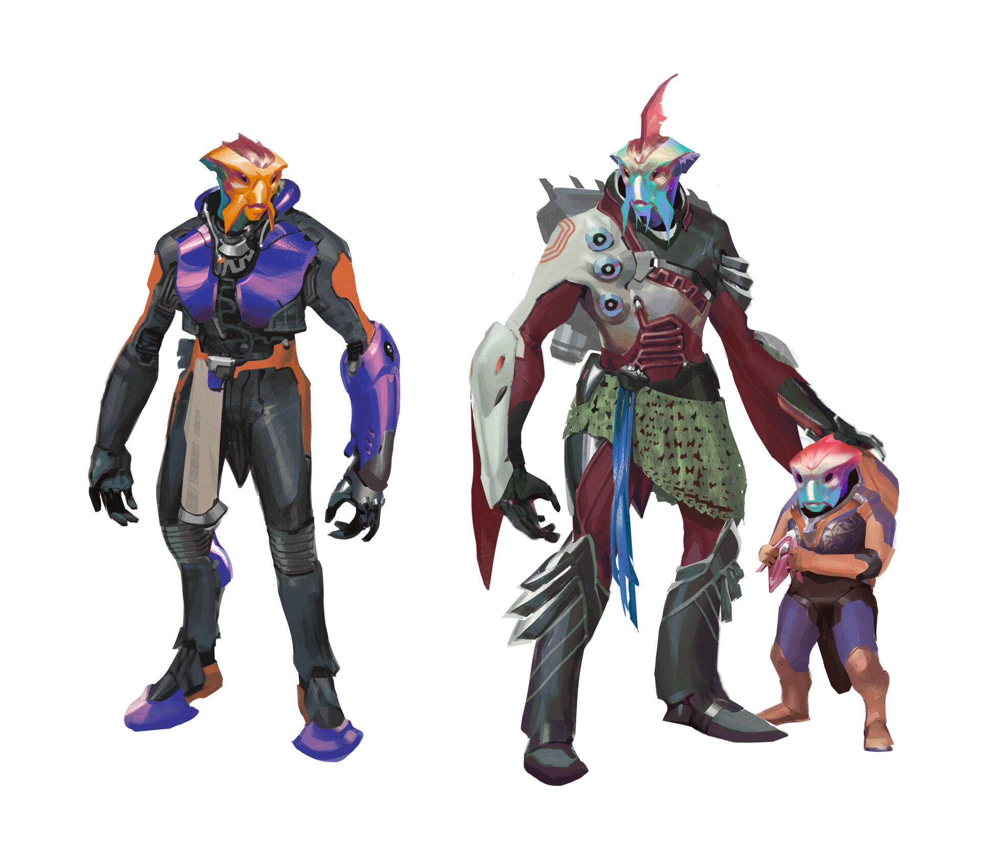 ArtStation - Void Wardens Character Sketches
