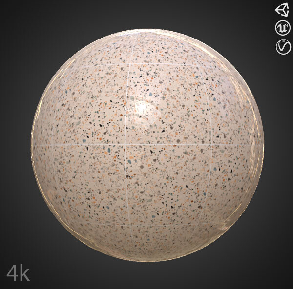 3D textures PBR free Download - Beige Ceramic Floor Tiles Terrazzo ...