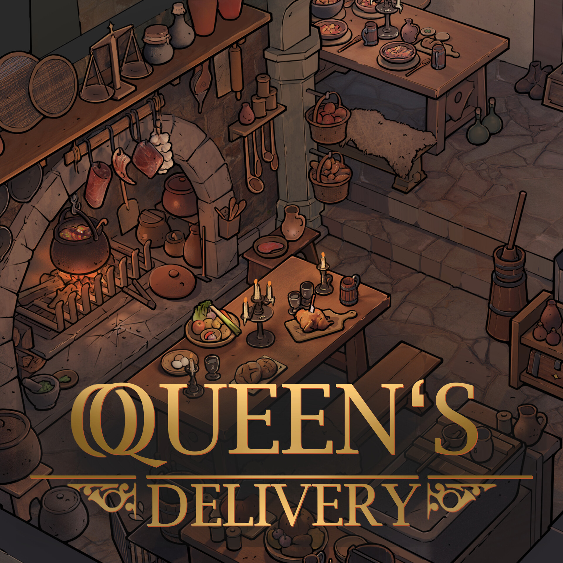 ArtStation - Queen's Delivery - Kitchen & Carpentry Interior