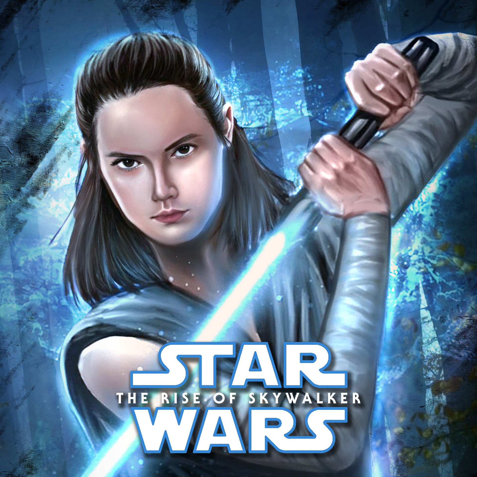 ArtStation - Retouch old Rey Skywalker painting