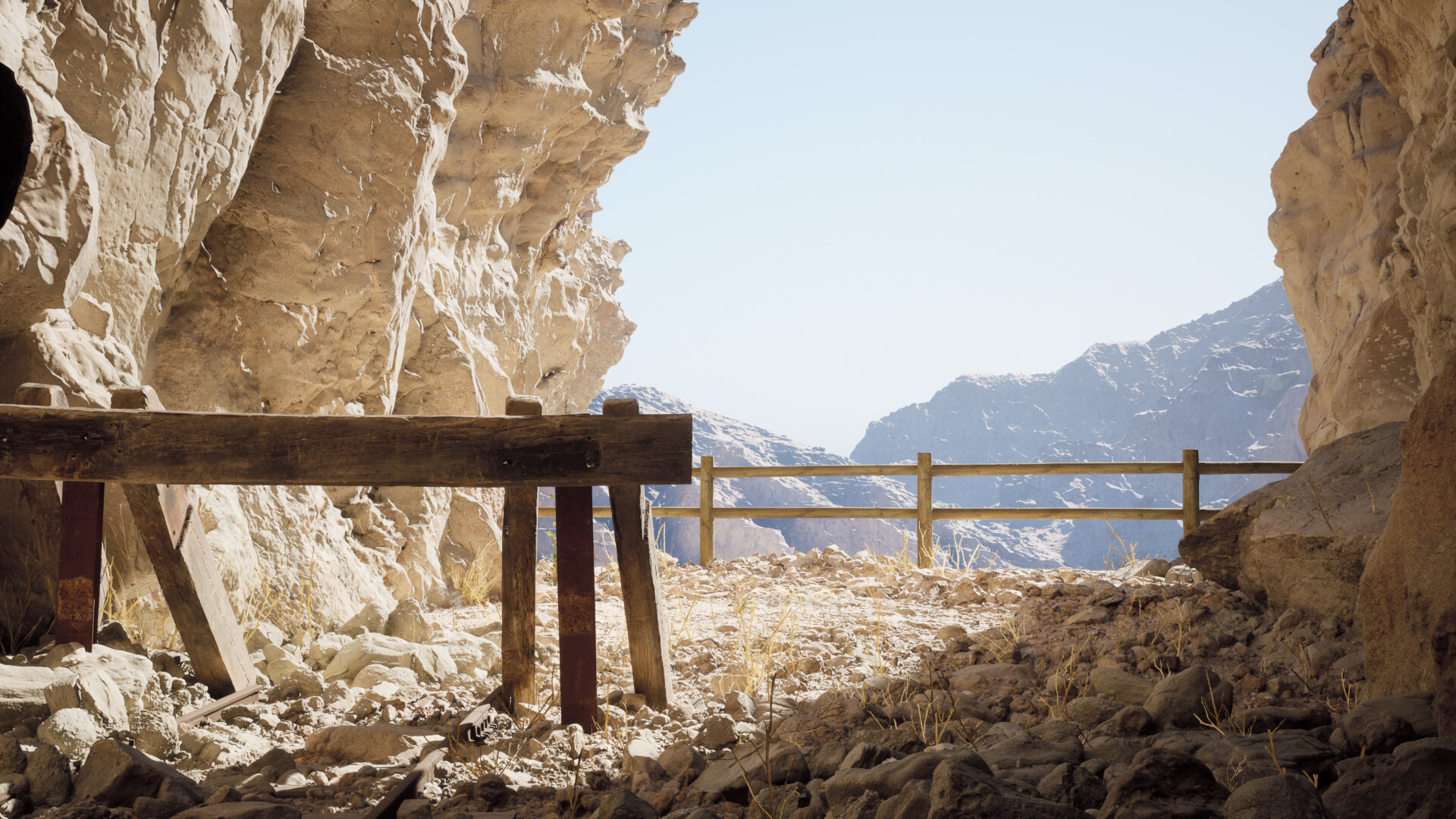 ArtStation - Unreal Engine 5 - Xeric Shrublands Mine [WIP]