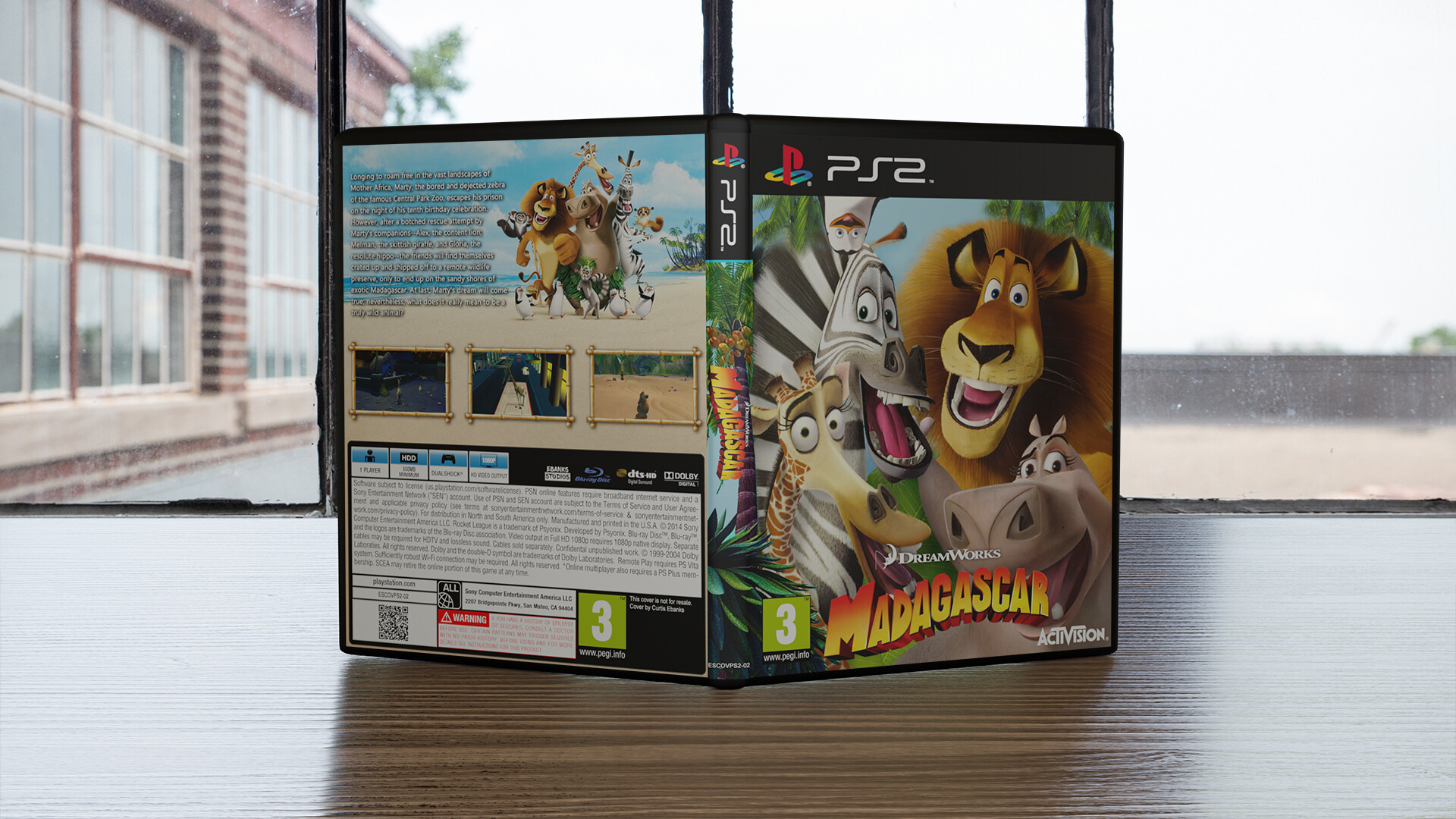 ArtStation - Madagascar (Video Game) Custom PS2 / Xbox One Cover