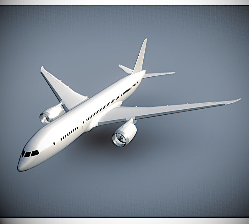 ArtStation - Boeing 787-8 CAD 3d modeling project