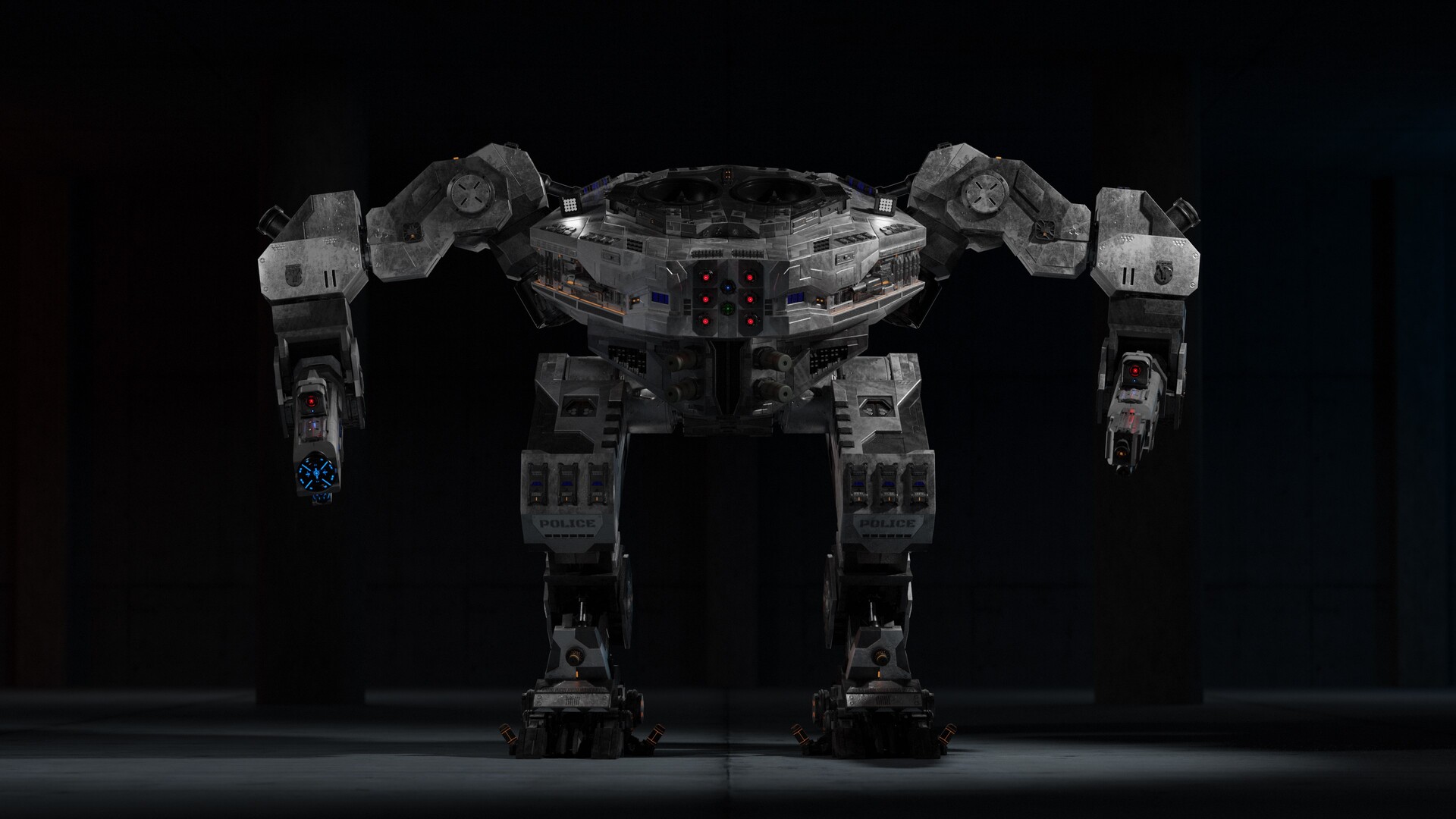 ArtStation - Police Mech