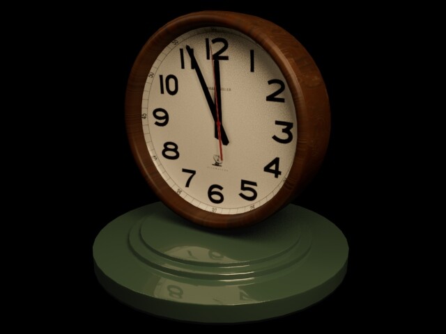 ArtStation - SpinningClockAnimated_3DModel