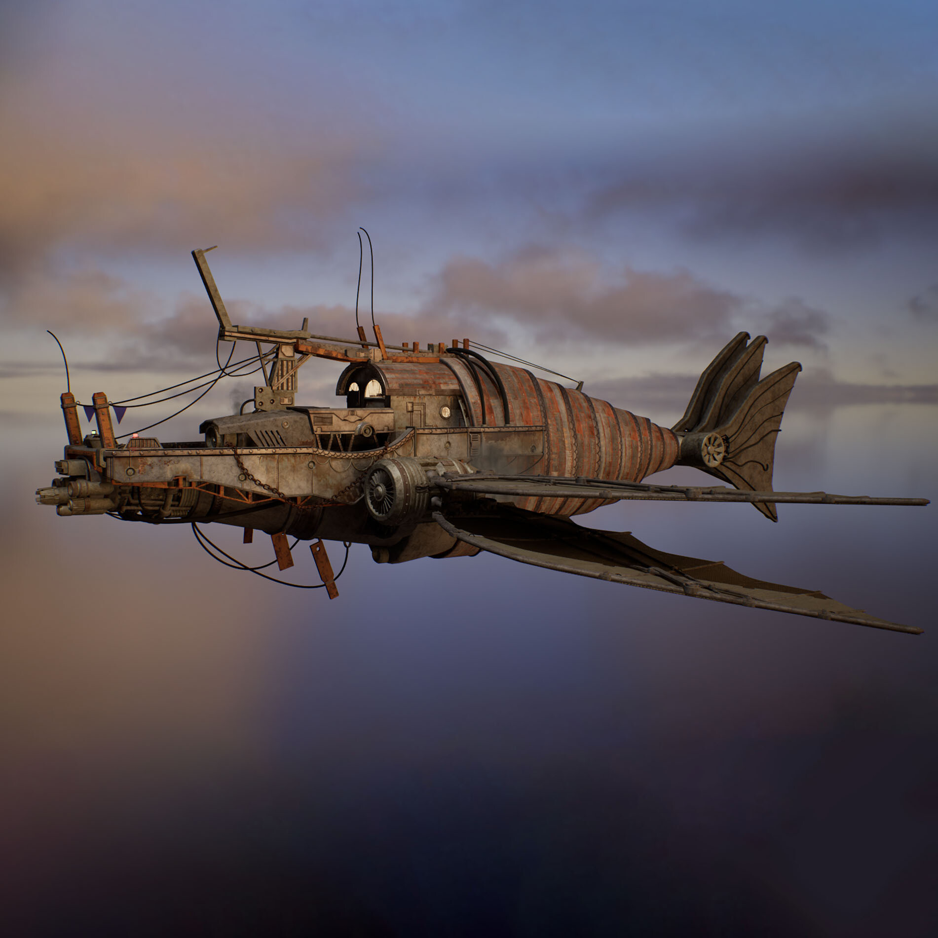 ArtStation - Flying Fish Boat