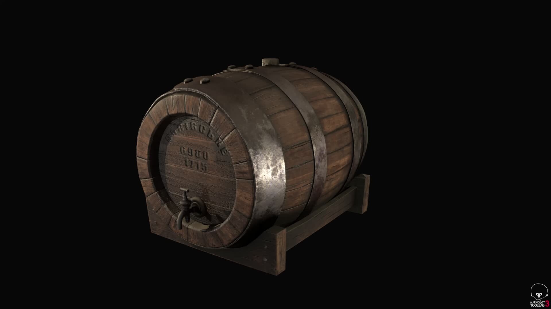 ArtStation - Props vintage barrel