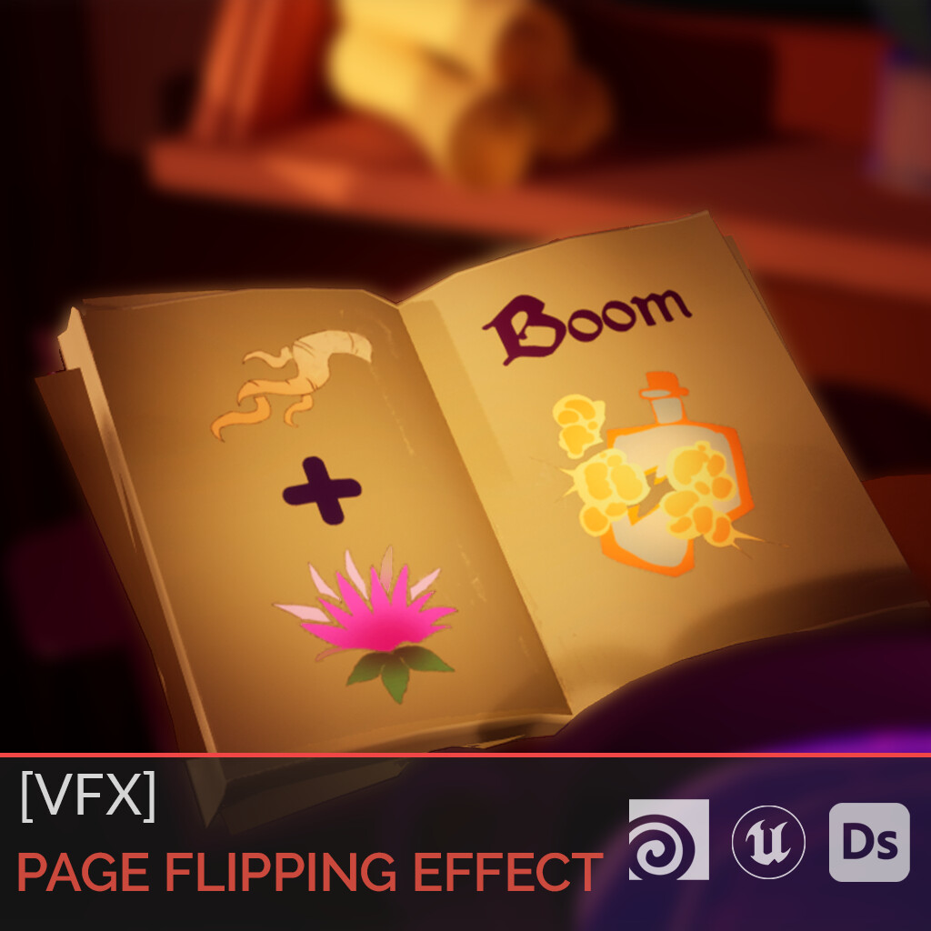 ArtStation - Magic Book Page Flipping Effect