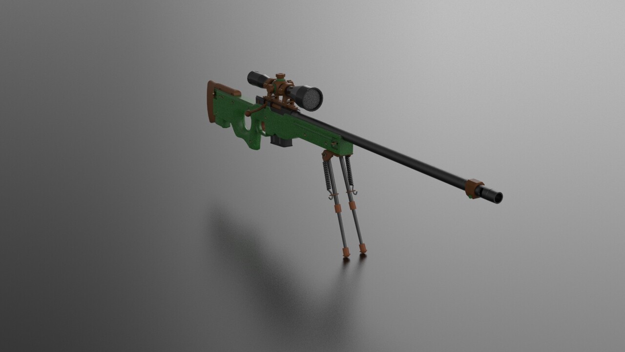 ArtStation - AWM gun - (Accuracy International AWM)