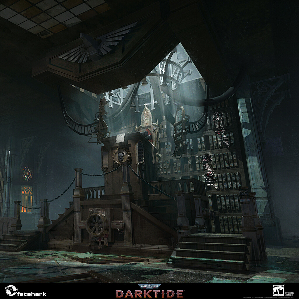 ArtStation - Darktide - "Chasm Terminus" (Zone), Environment Concepts