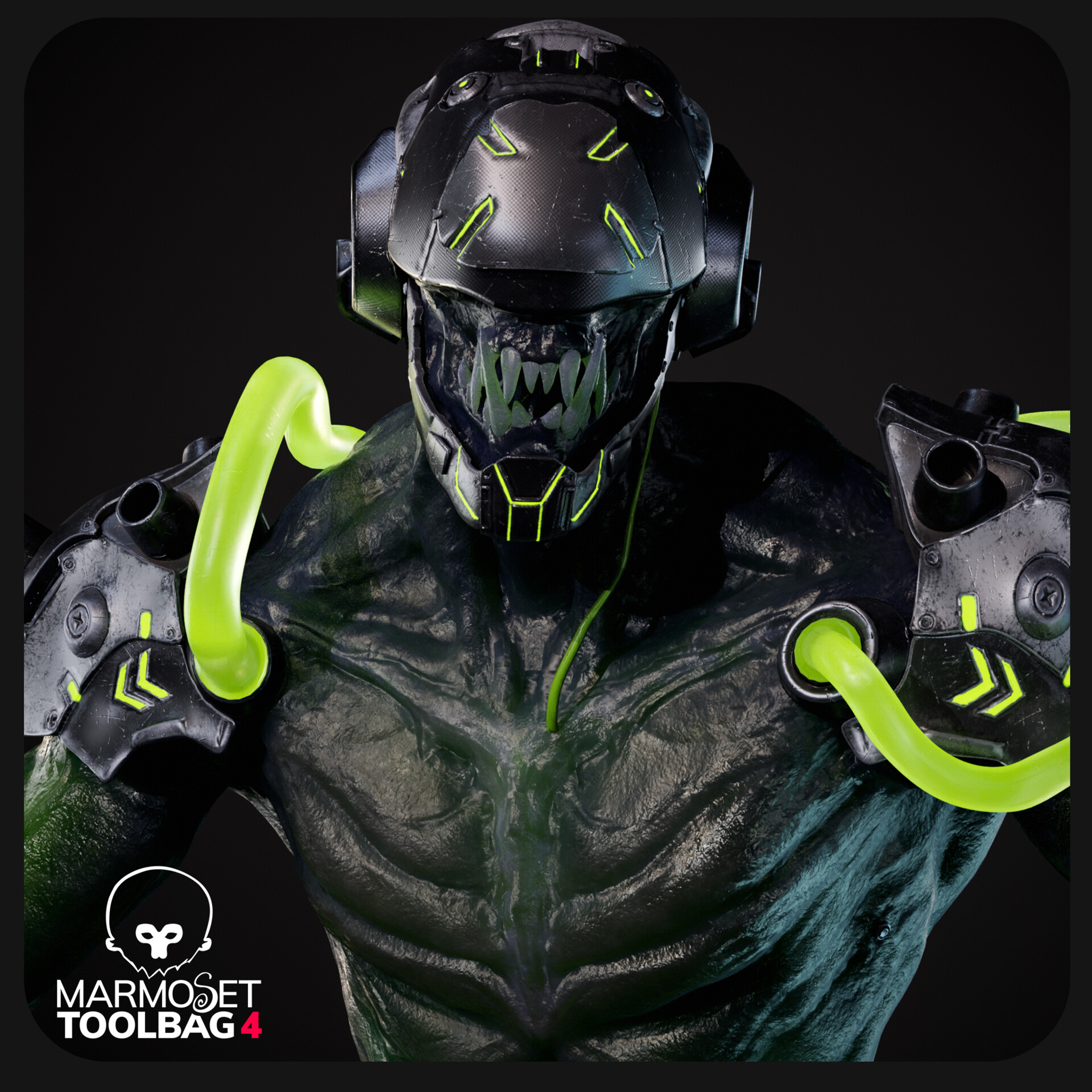 ArtStation - Cyborg Brawler Variants - 3D Concept