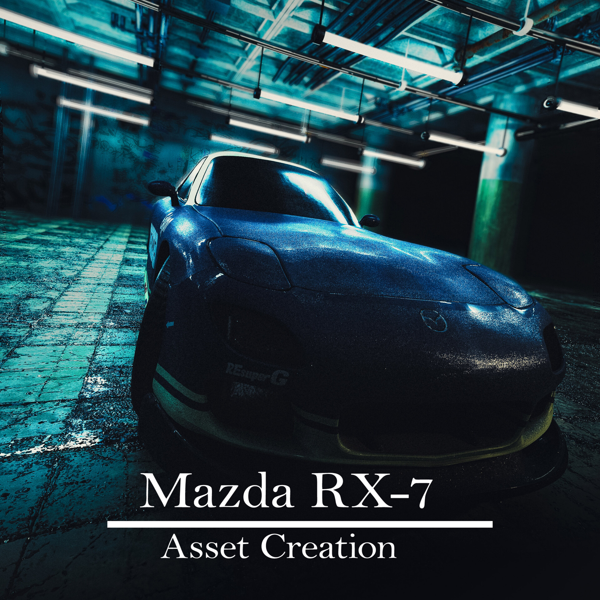 ArtStation - Mazda RX 7 - Asset Creation
