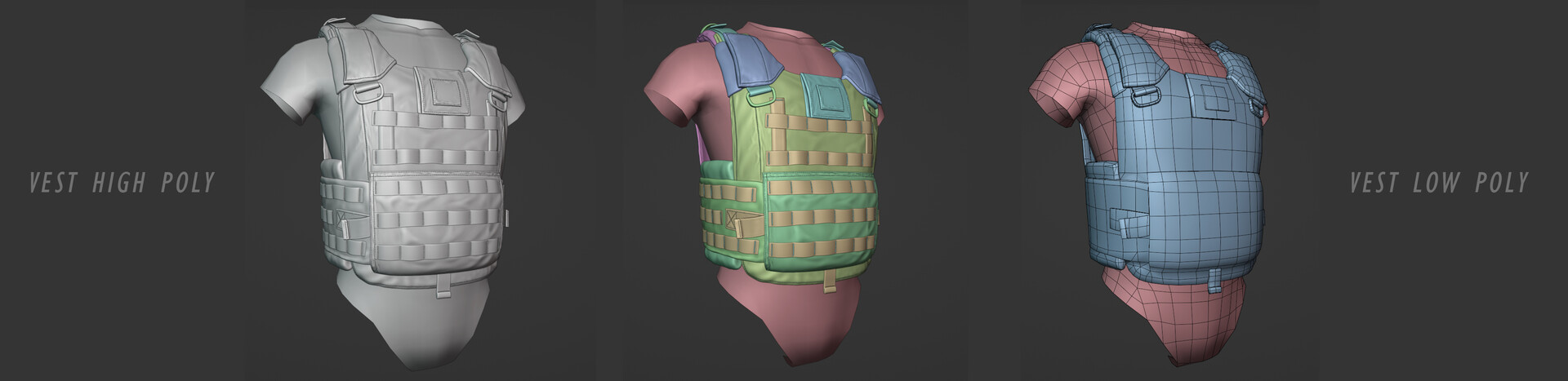 ArtStation - Army bullet proof vest