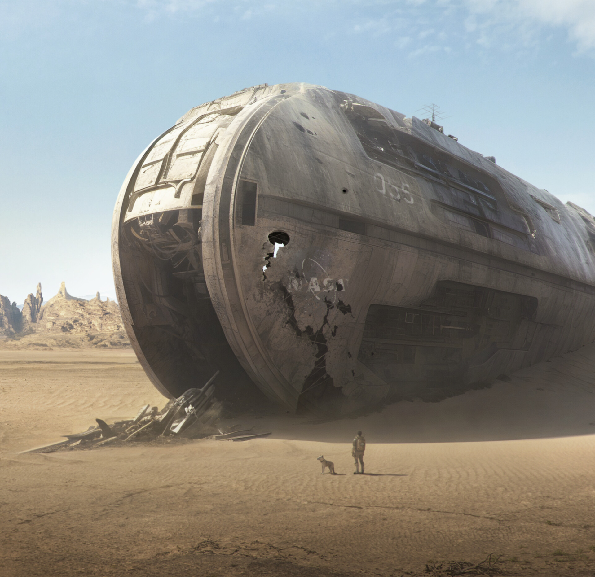 ArtStation - CODE - 055 - / ANCIENT - SPACESHIP