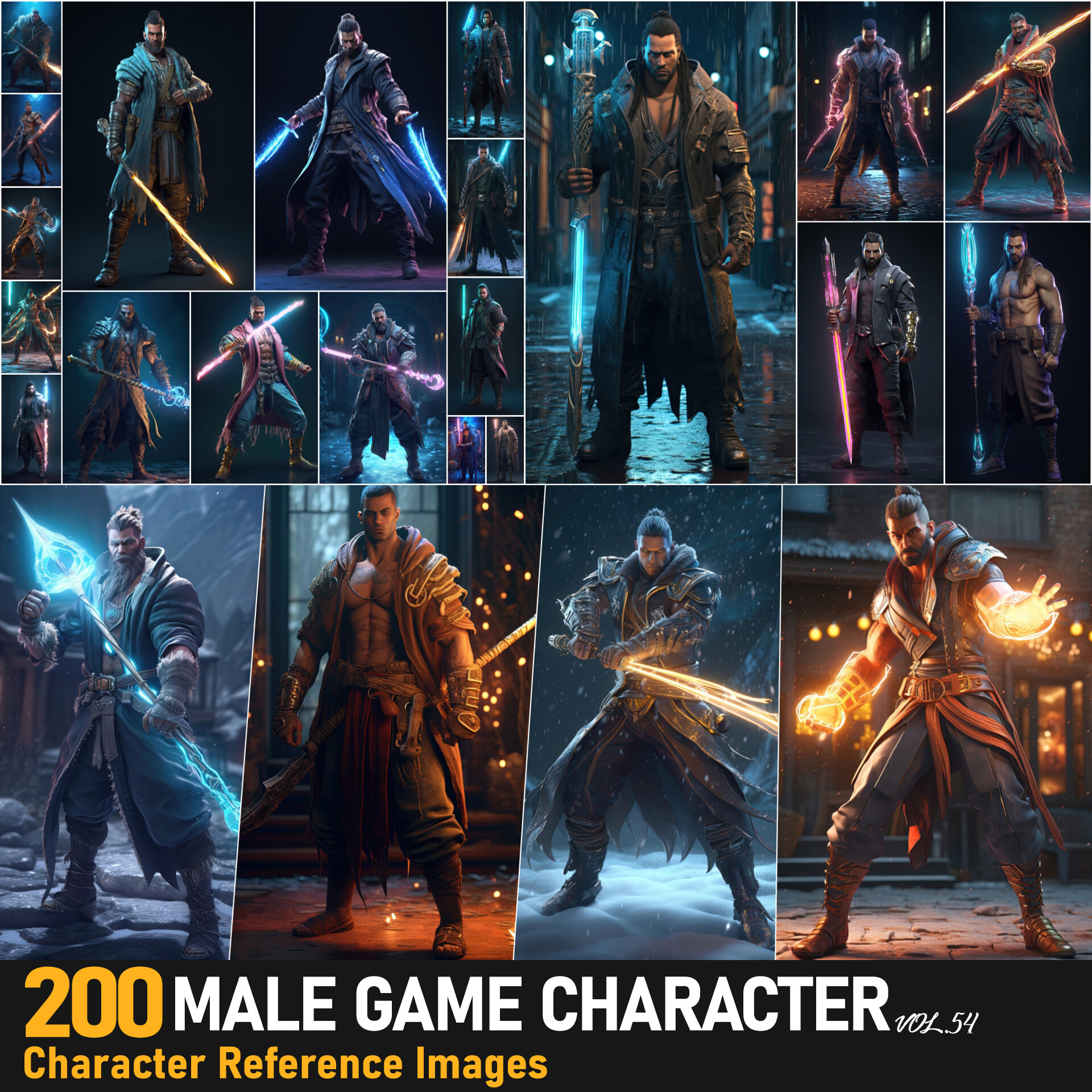 ArtStation - Male Game Character VOL.54|4K Reference Images