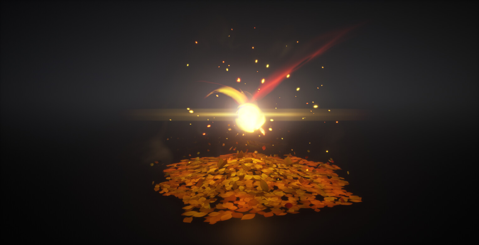ArtStation - Leaves Explosion