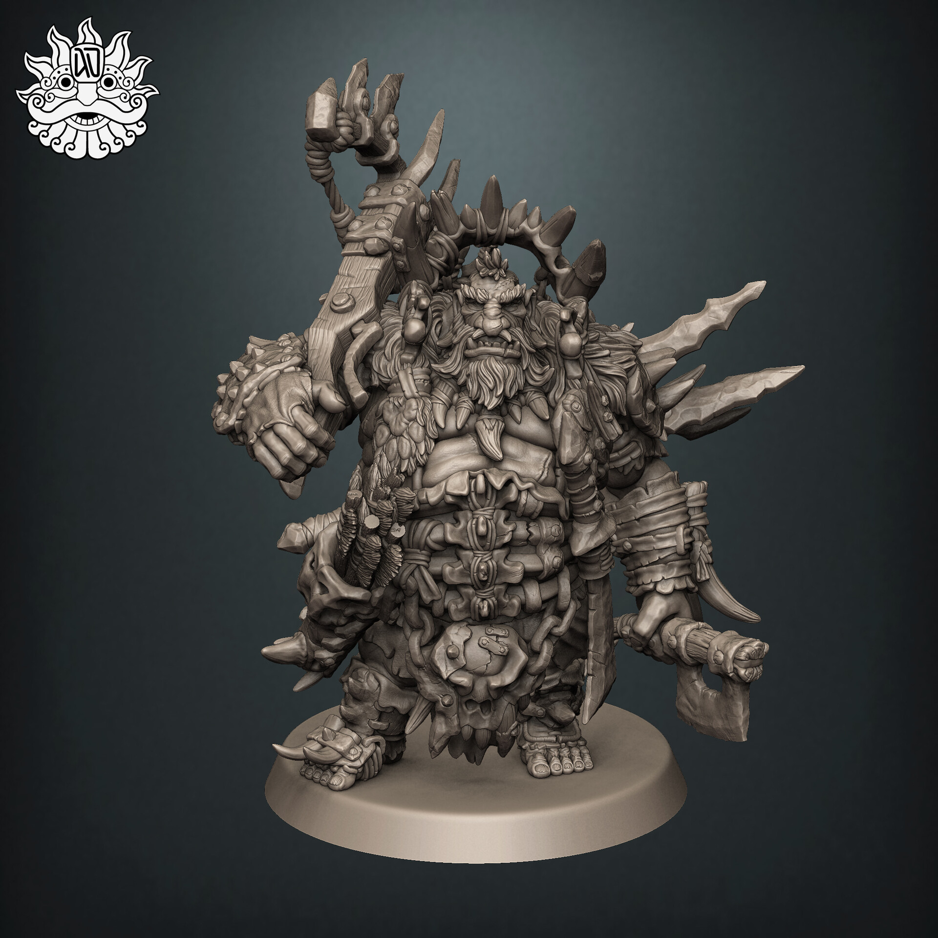 ArtStation - Feral Maw Tribe Ogre Hunter 1