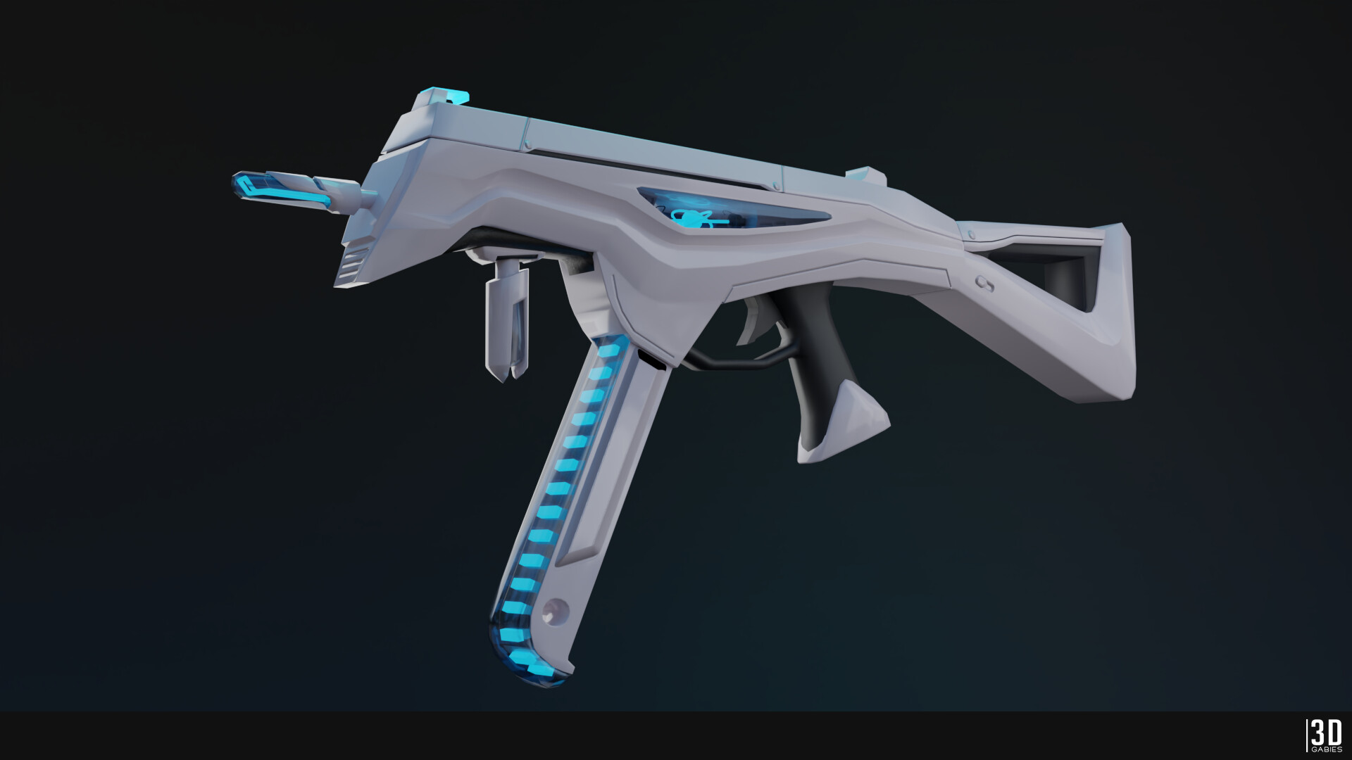 ArtStation - UMP-45 Valorant Ion ( Fan art )