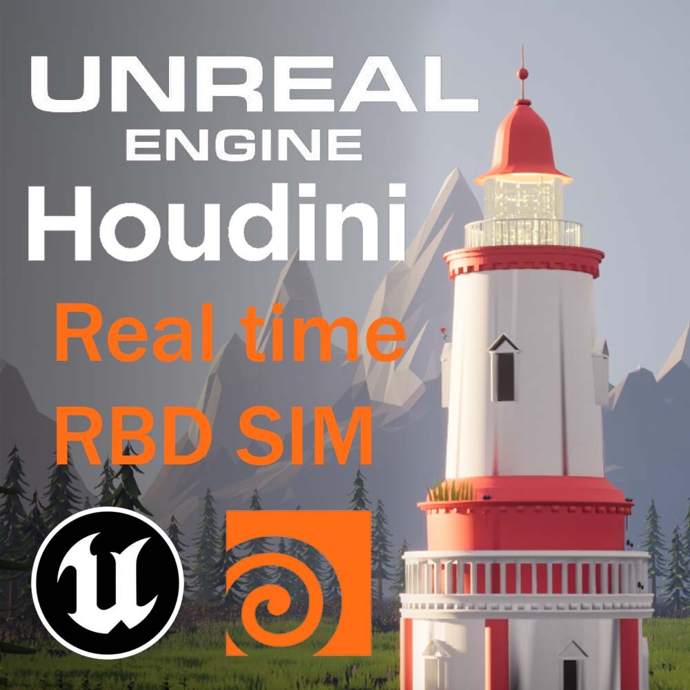 ArtStation - Houdini, Unreal - Real-time Rigid Body Simulation