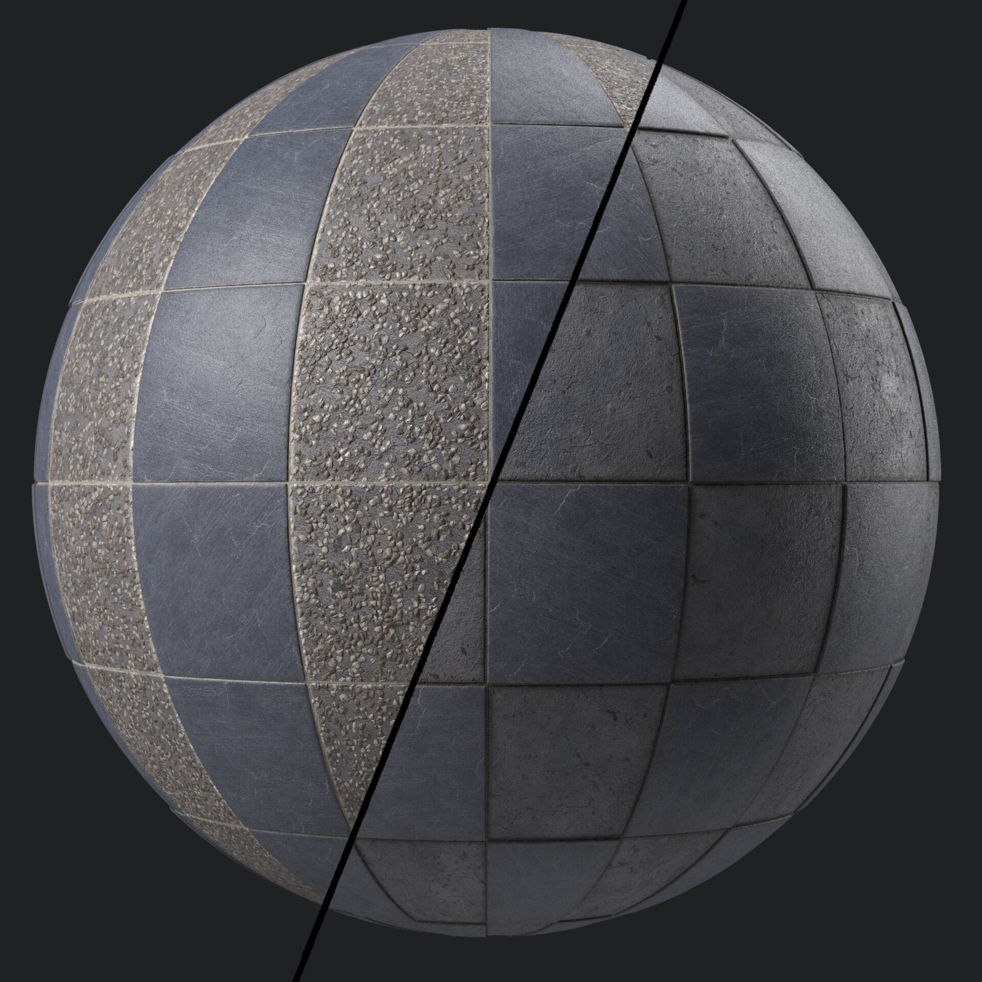 ArtStation - Tile Materials 32- Concrete Tiling By Gravel |Sbsar Pbr 4k ...