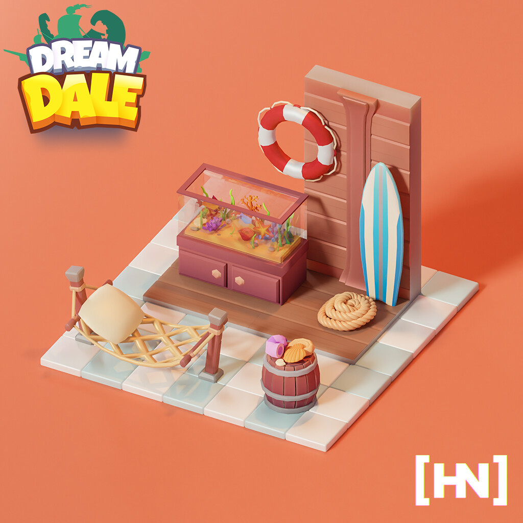 ArtStation - Dreamdale - Interior props