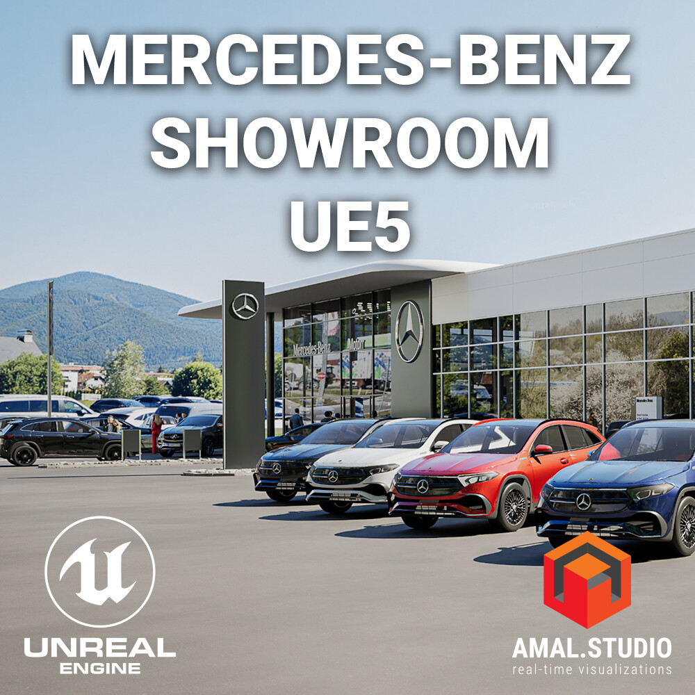 ArtStation - Mercedes-Benz showroom