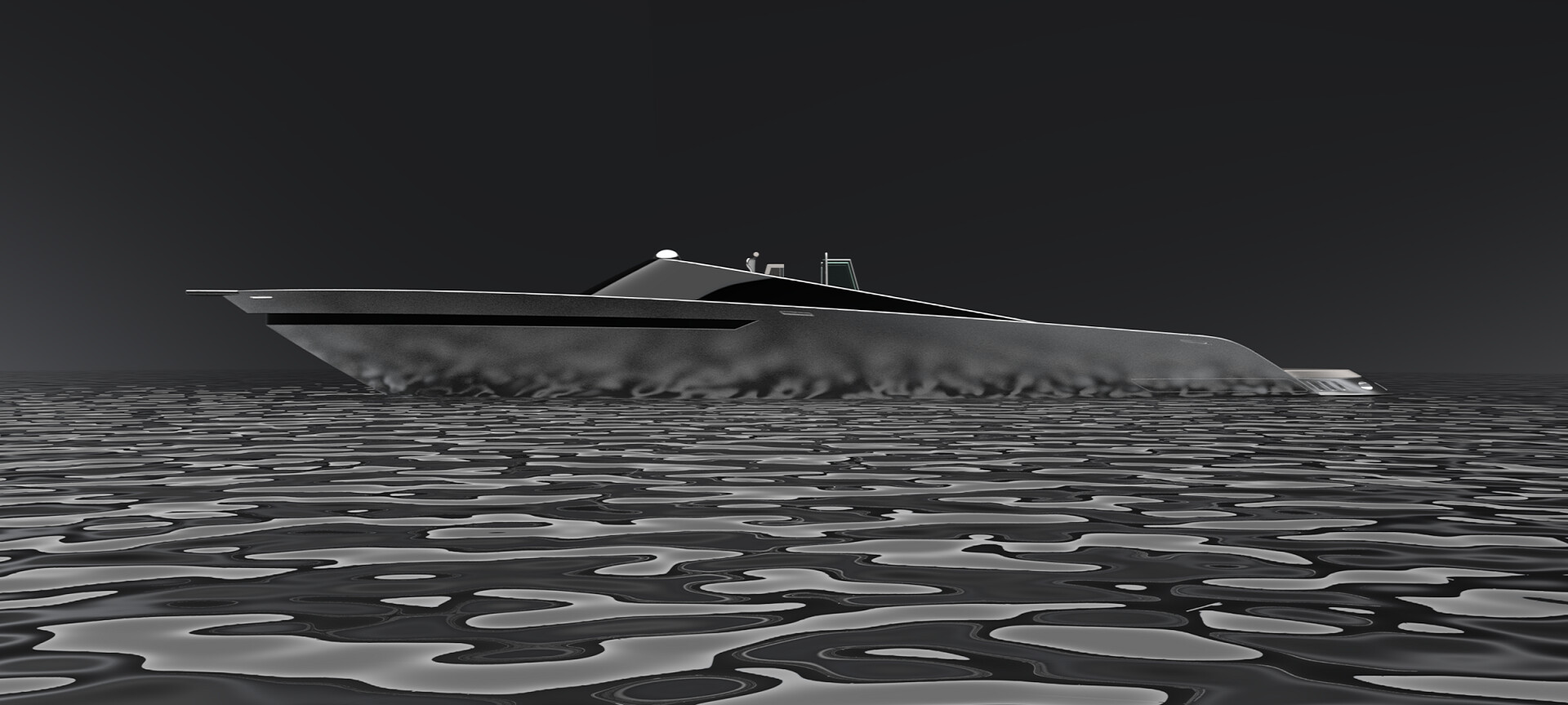 ArtStation - Nick a yacht in the ocean