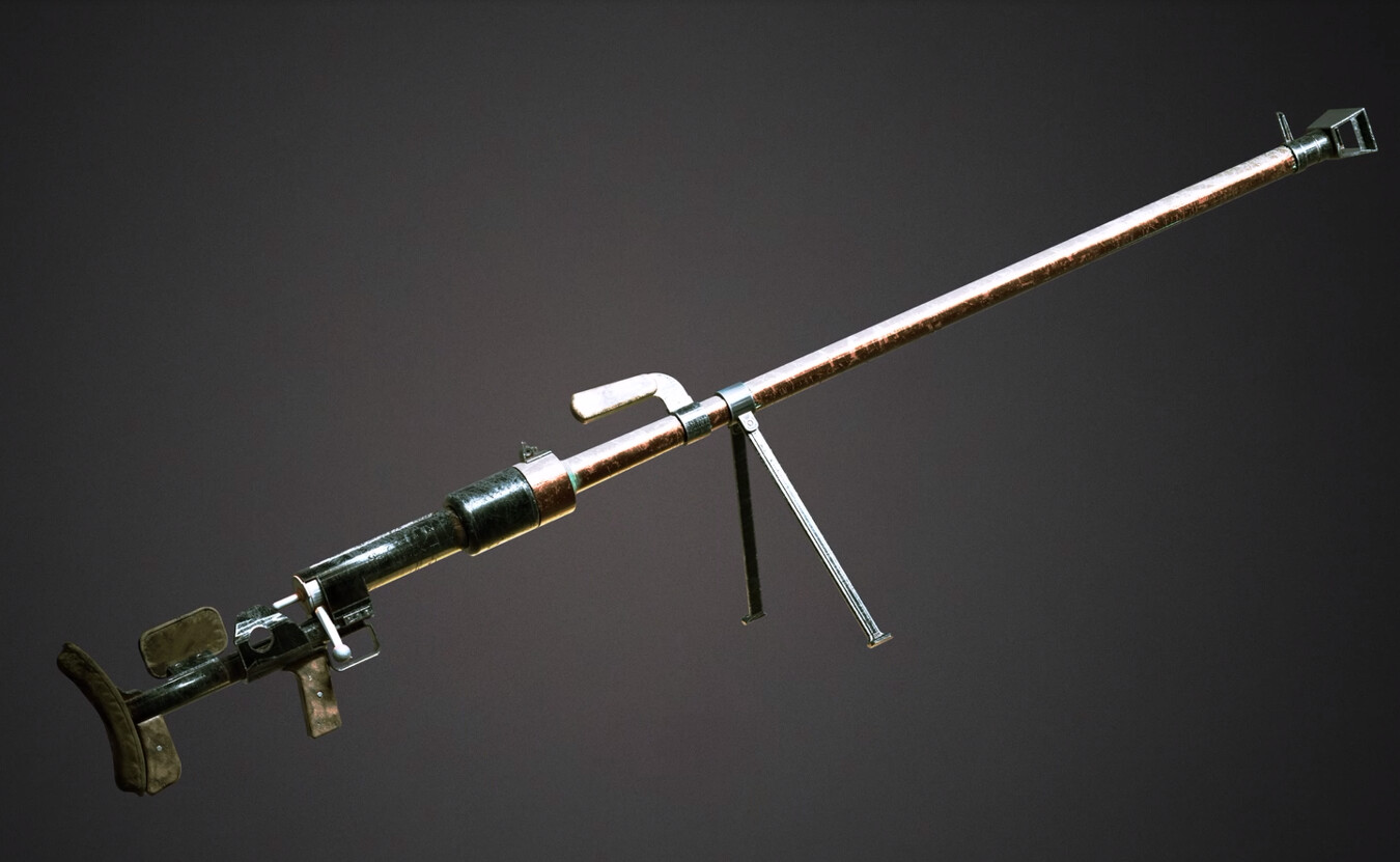 ArtStation - PTRD Anti-tank rifle Fanart