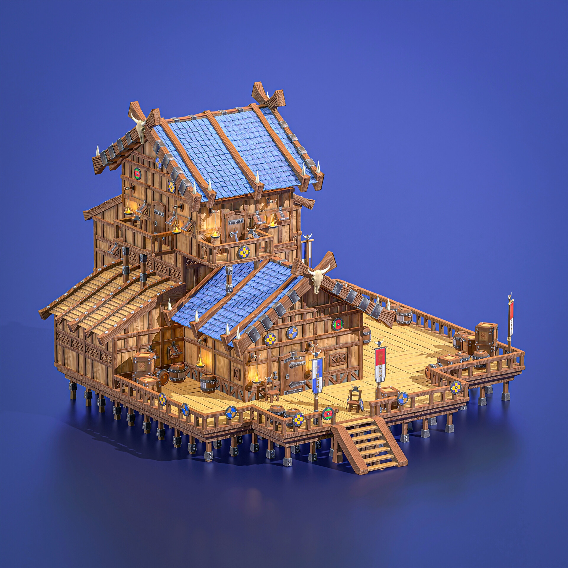 ArtStation - Stylized Viking Modular Set