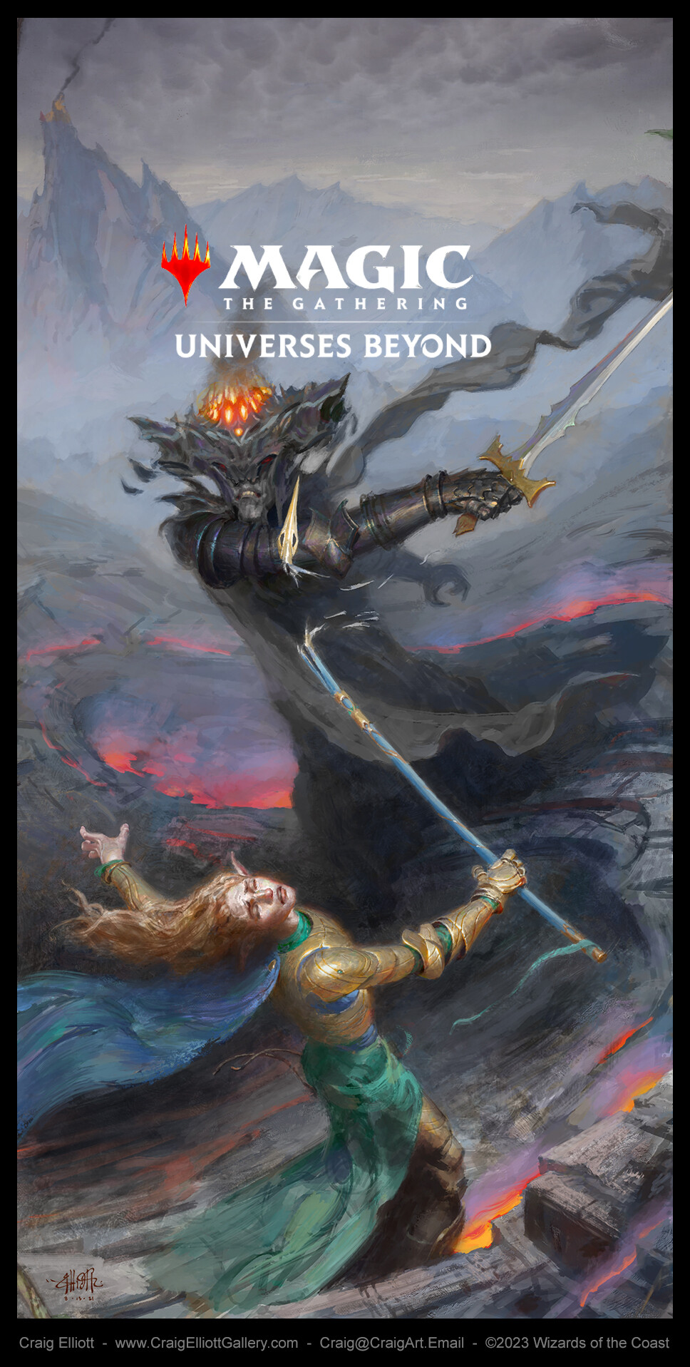 ArtStation - Fall of Gil-Galad - Magic the Gathering Lord of the Rings