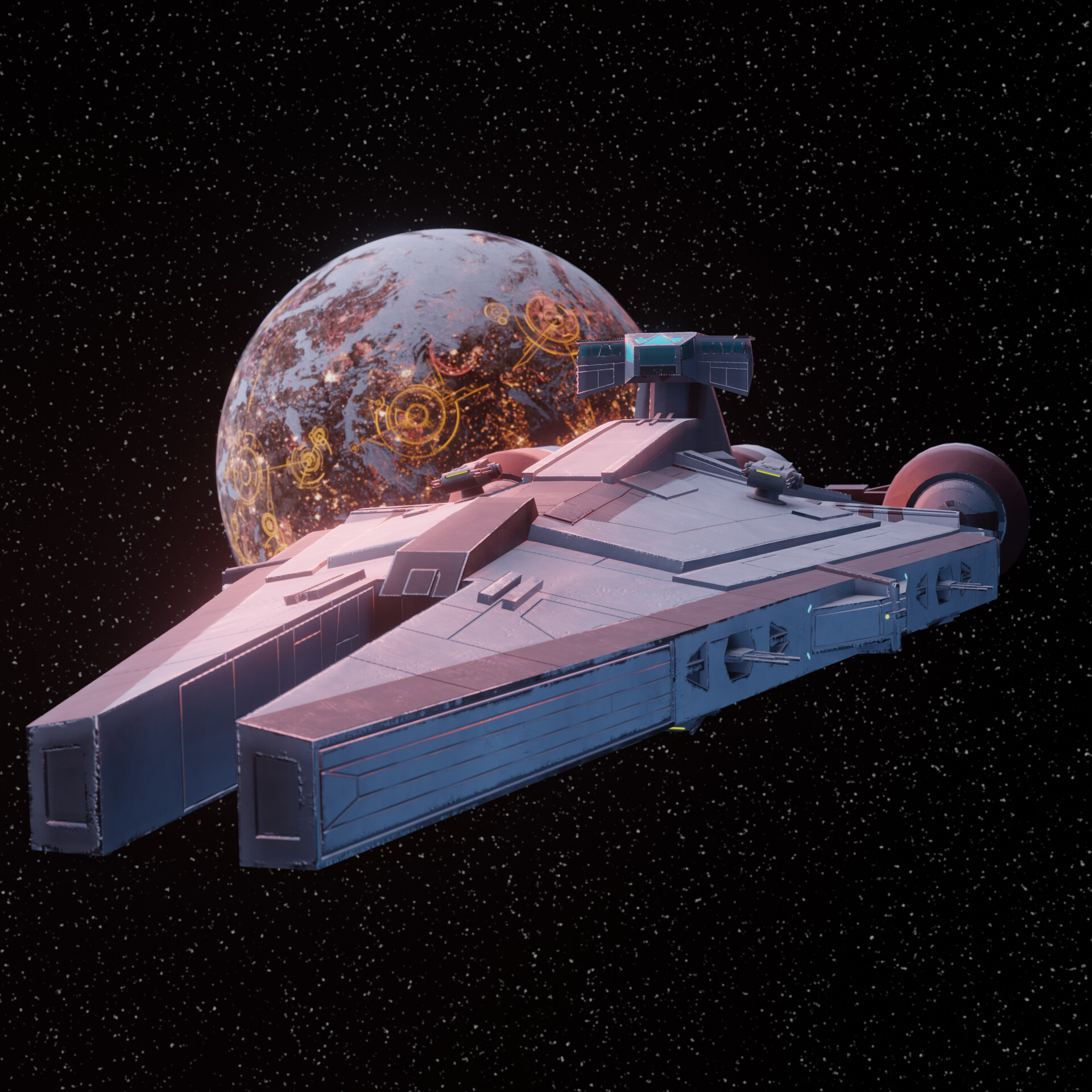 ArtStation - Arquitens-Class Light Cruiser