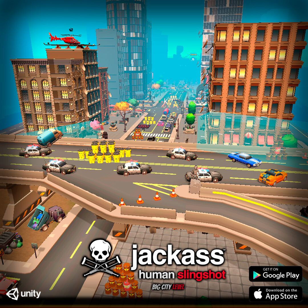 ArtStation - Jackass Human Slingshot - Big City Level